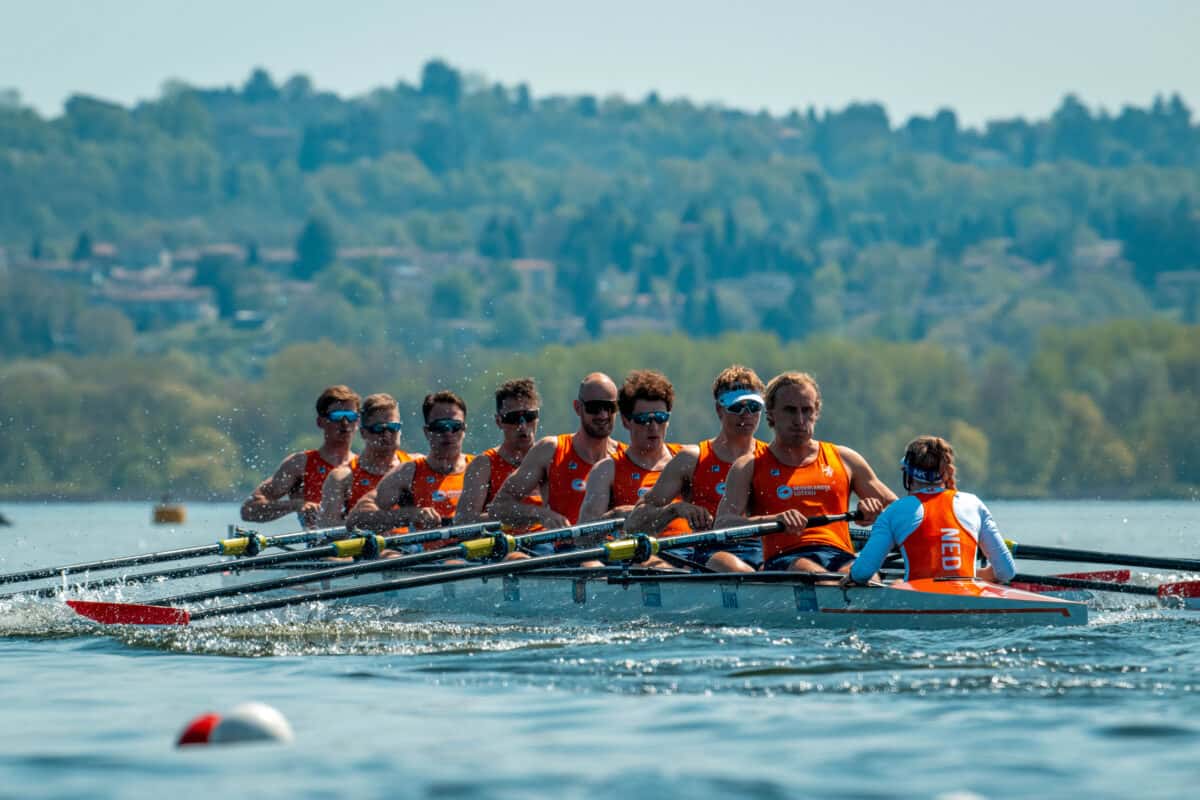 2024 World Rowing Cup I - Varese, Italy - Men's Eight (M8+) A-final