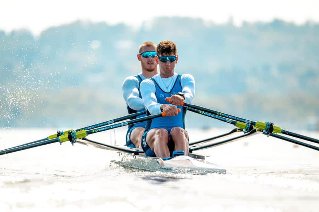 2024 World Rowing Cup I - Varese, Italy - Men's Double Sculls (M2x) A-final
