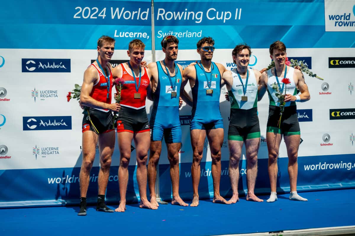Day Three podiums at the 2024 World Rowing Cup II in Lucerne, Switzerland - World Rowing