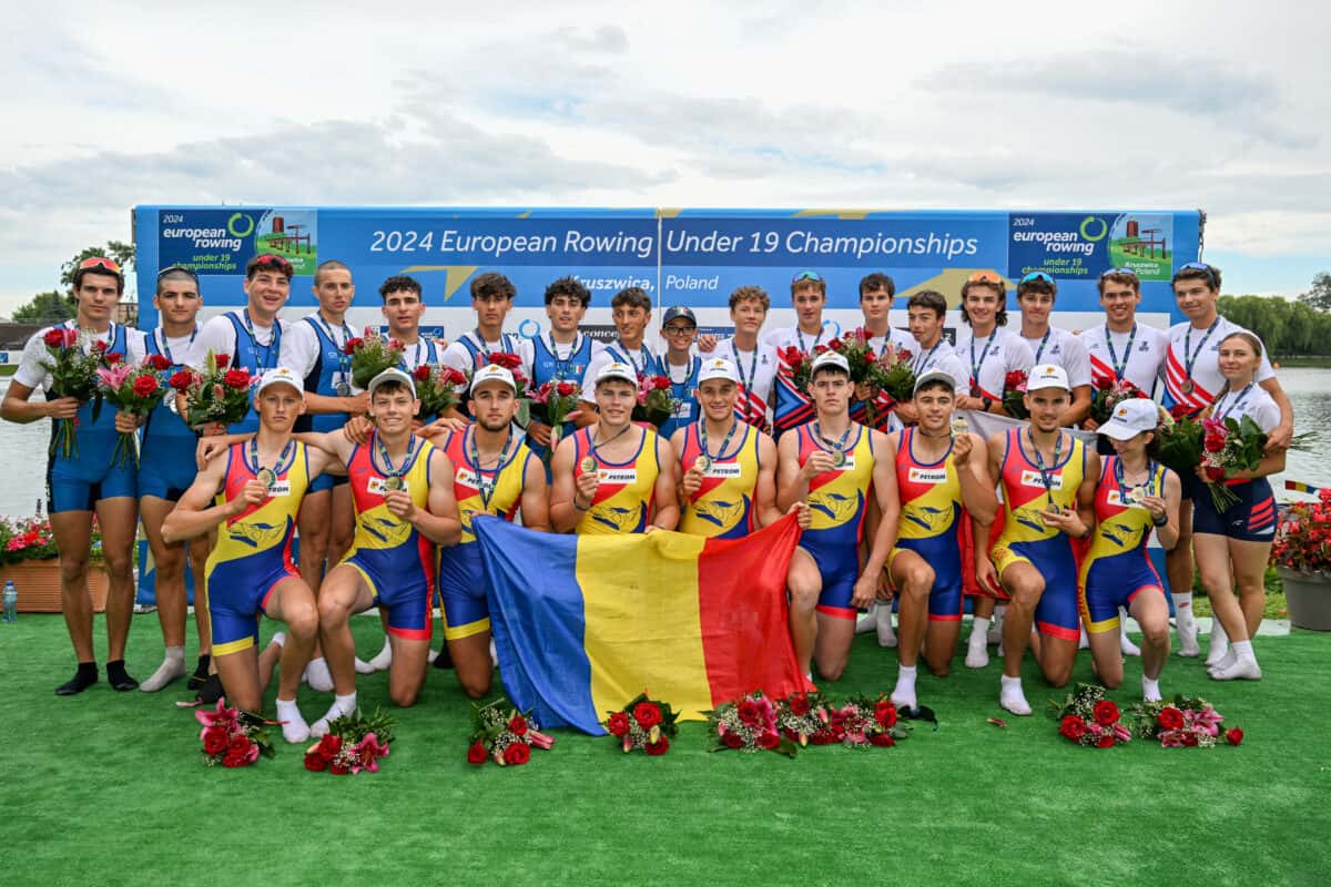 Glorious day for Romania at the 2024 European Rowing Under 19 ...