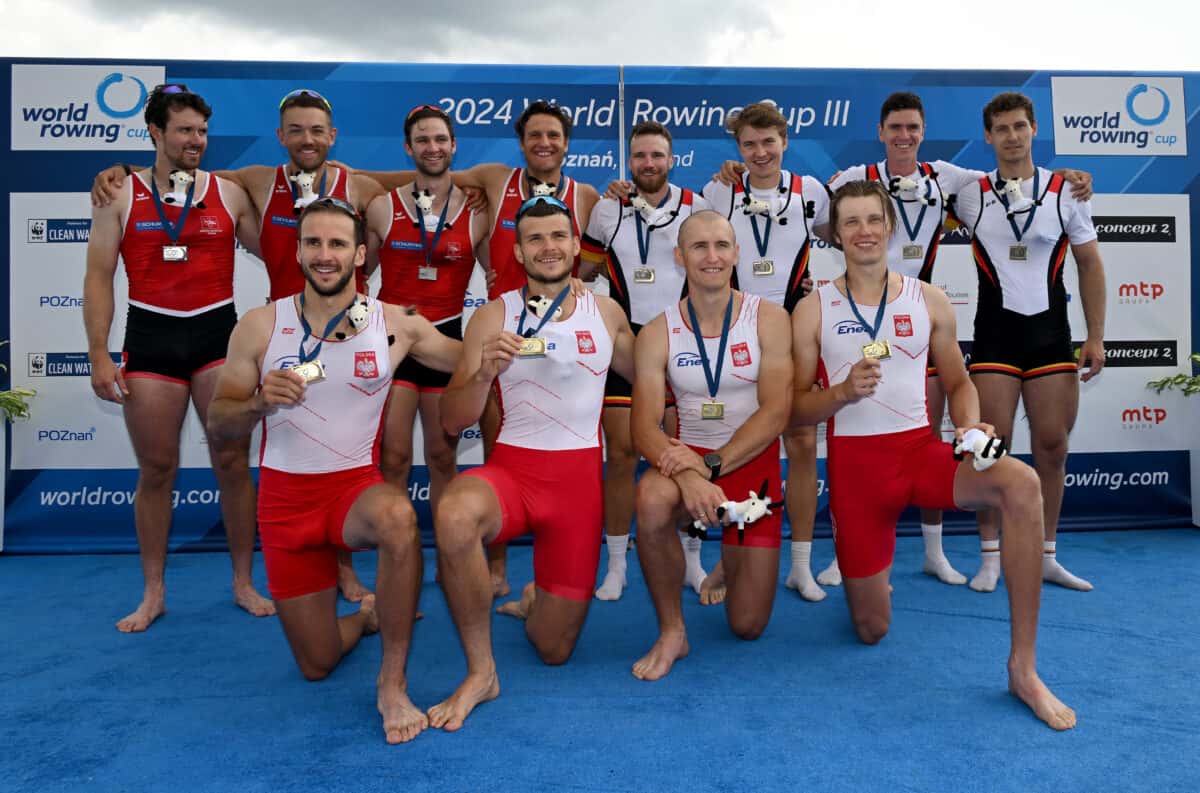 Day Three podiums at the 2024 World Rowing Cup III in Poznan, Poland ...