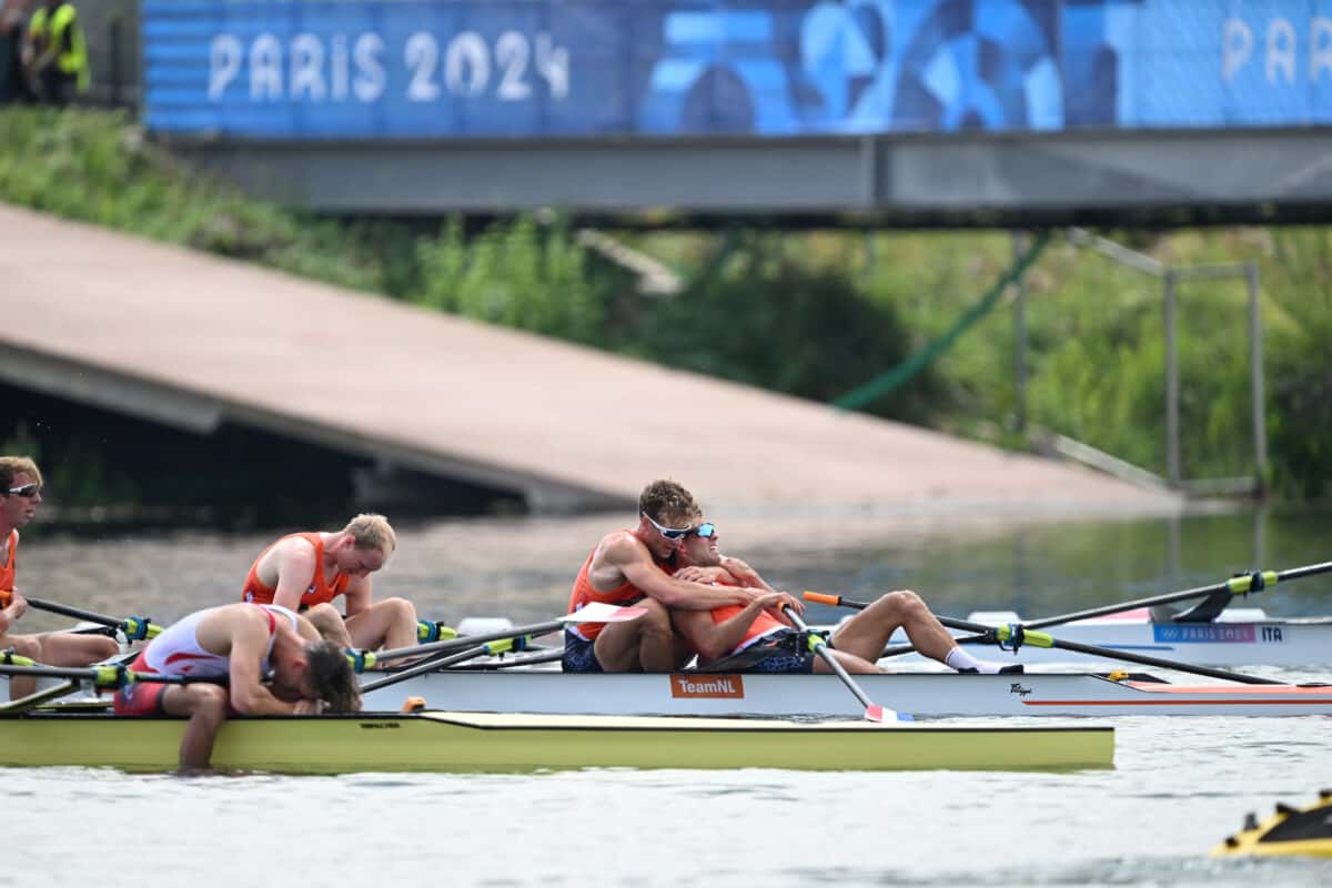 Quadruple sculls win the first Paris 2024 Olympic rowing medals - World ...