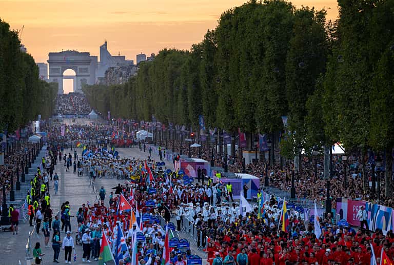 Para Rowers as Flagbearers at Paris 2024 Paralympic Games Opening ...