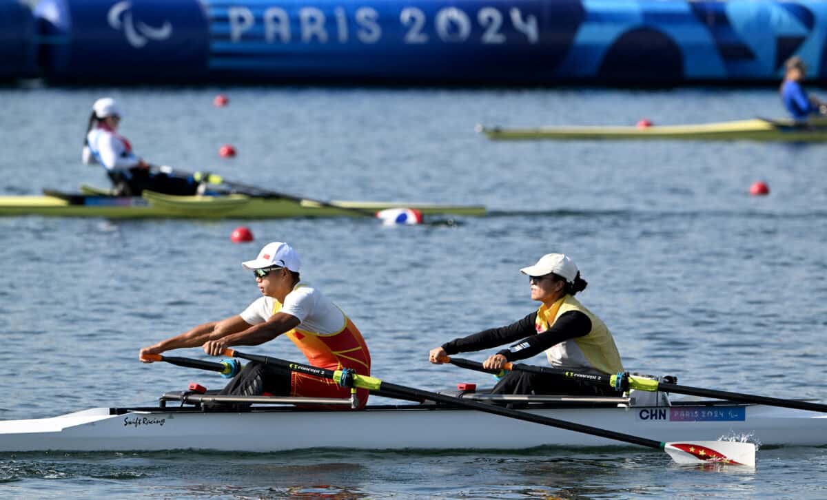 Training at the Paris 2024 Paralympic Games Regatta, Paris, France ...