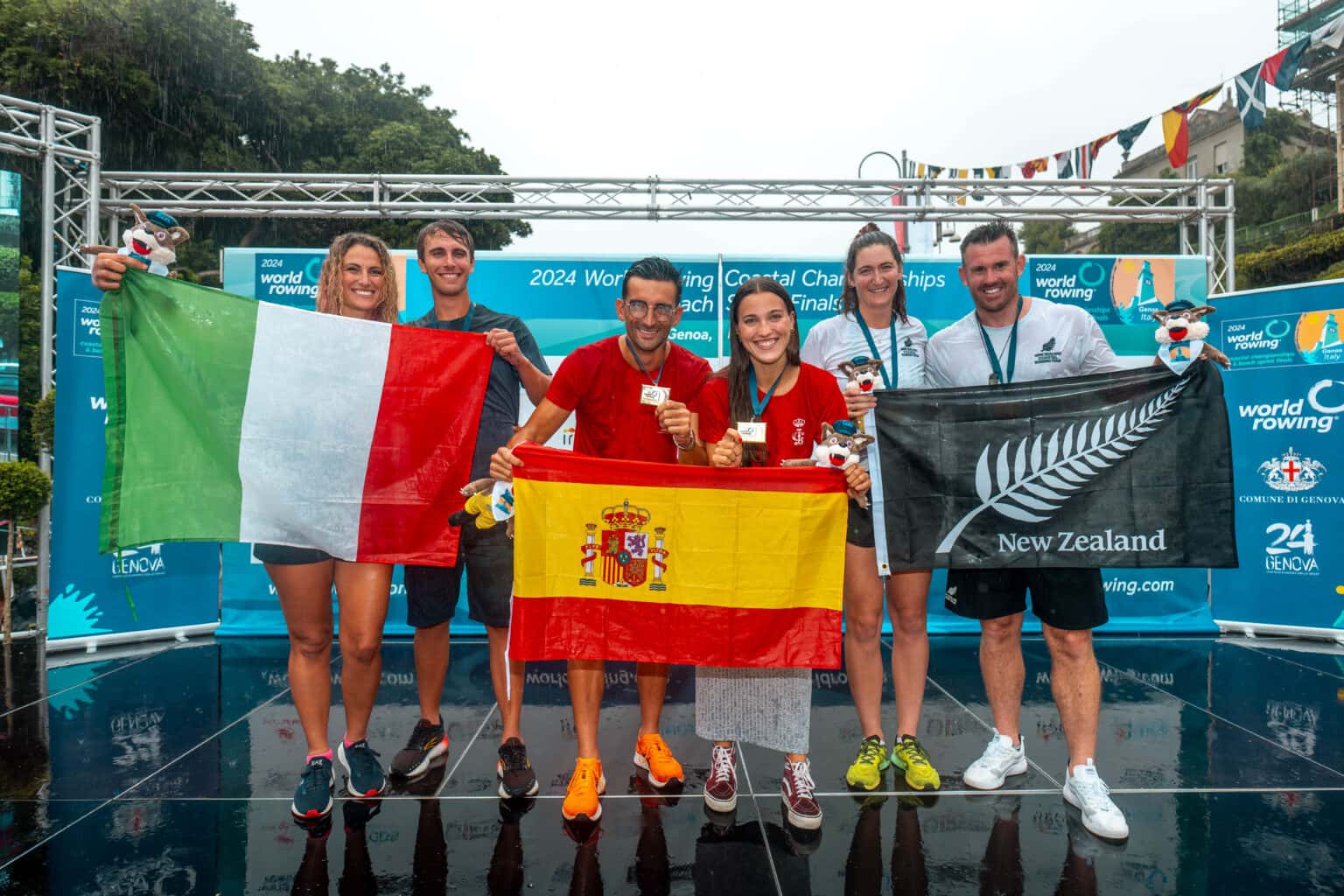 Podiums at the 2024 World Rowing Coastal Championships in Genoa, Italy ...