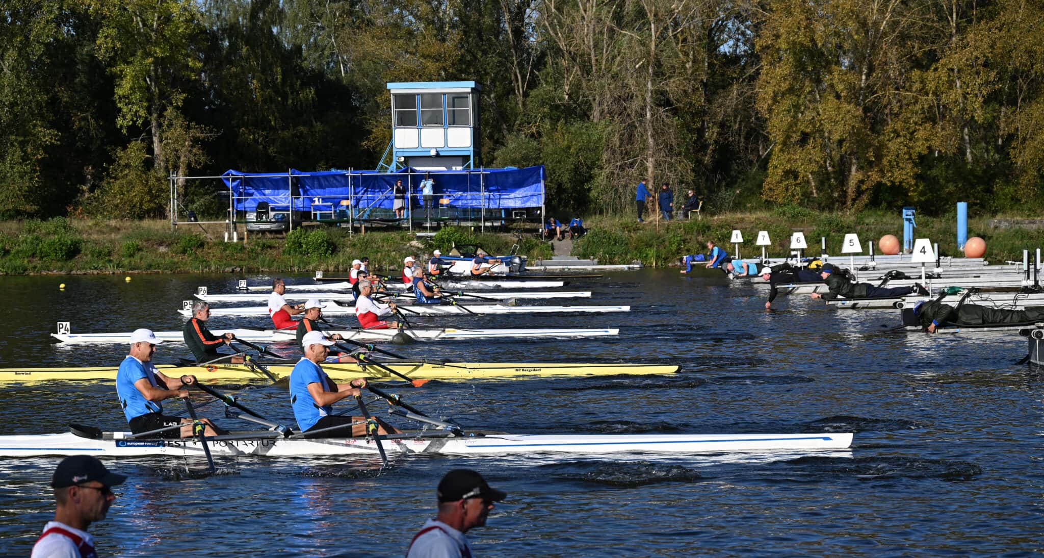 Day 2 racing (1) at the 2024 World Rowing Masters Regatta, Brandenburg ...