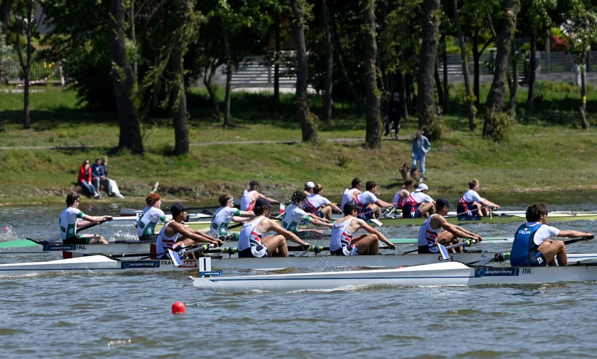 Day Two racing at the 2025 European Rowing Under 19 Championships in ...