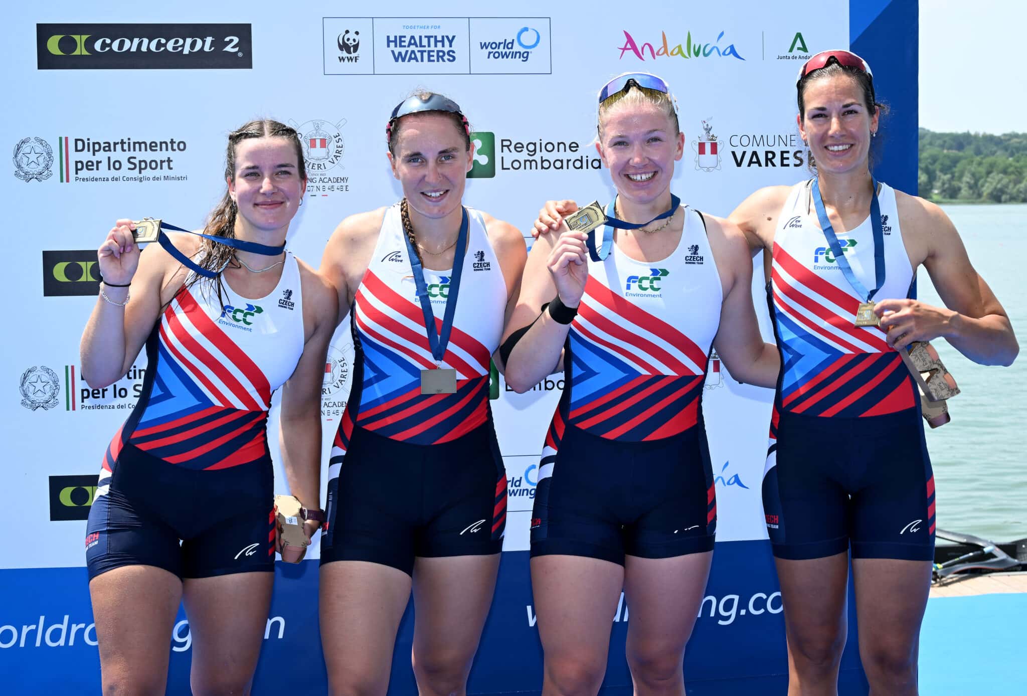 Sunday Podiums at the 2025 World Rowing Cup Varese, Italy - World Rowing