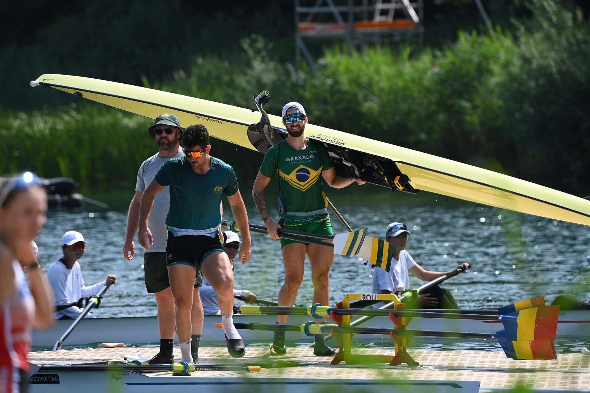 Training at the 2025 World Rowing Cup Lucerne in Lucerne, Switzerland ...