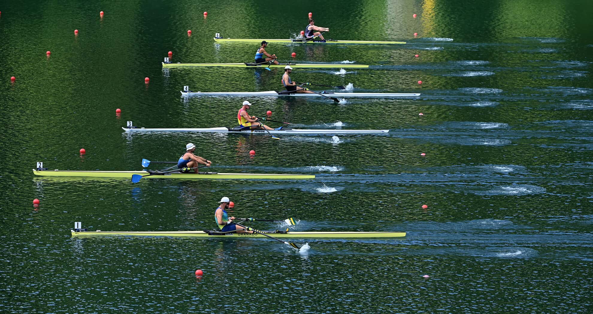 Day One racing (2) at the 2025 World Rowing Cup Lucerne in Lucerne ...
