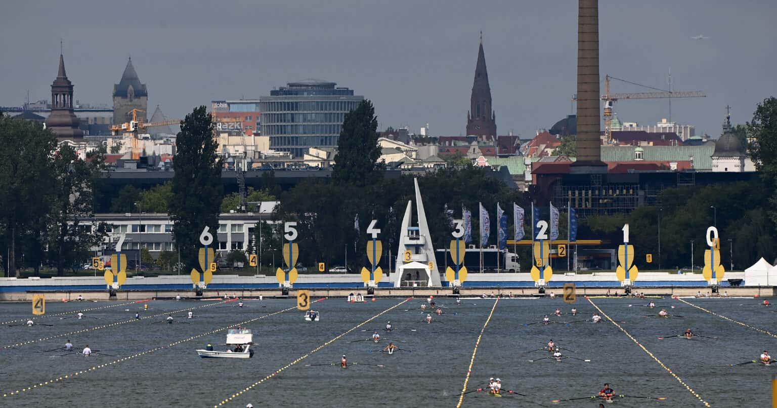 Training at the 2025 World Rowing Under 23 Championships in Poznan ...