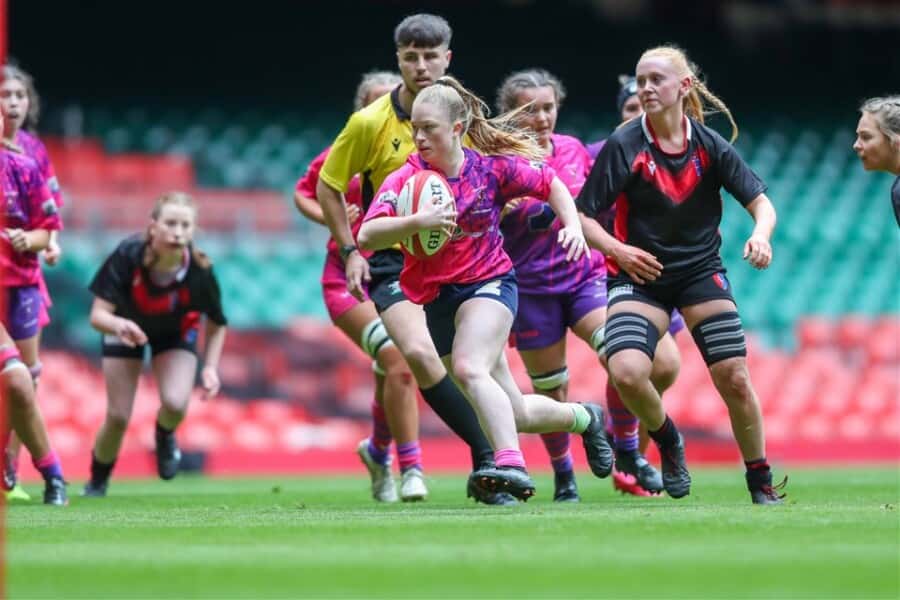 Welsh Rugby Union | Club & Community | Hat trick heroes all round in Girls Plate Final