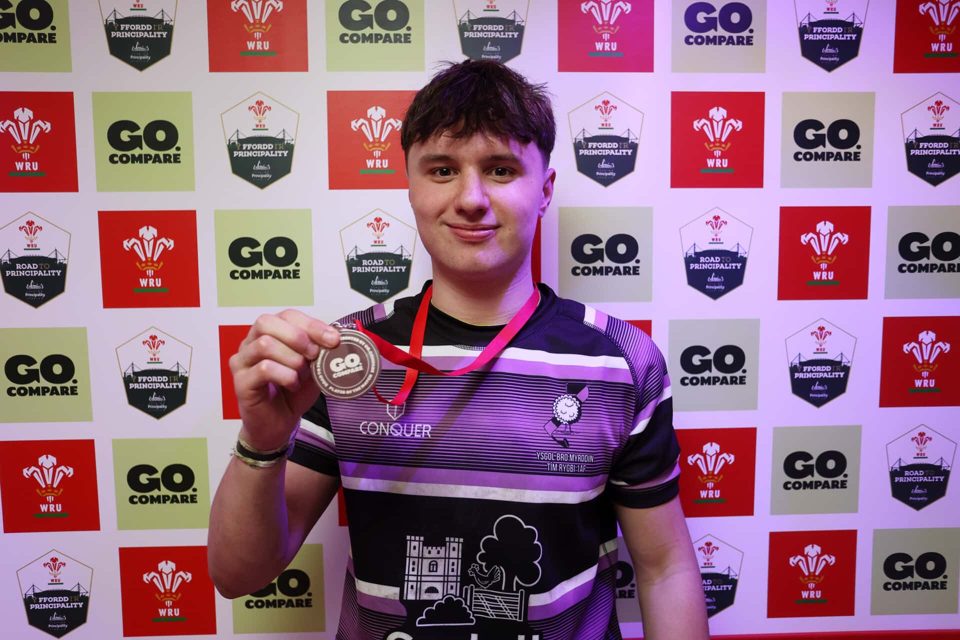 Welsh Rugby Union | Club & Community | Lewis boots Ysgol Bro Myrddin to ...