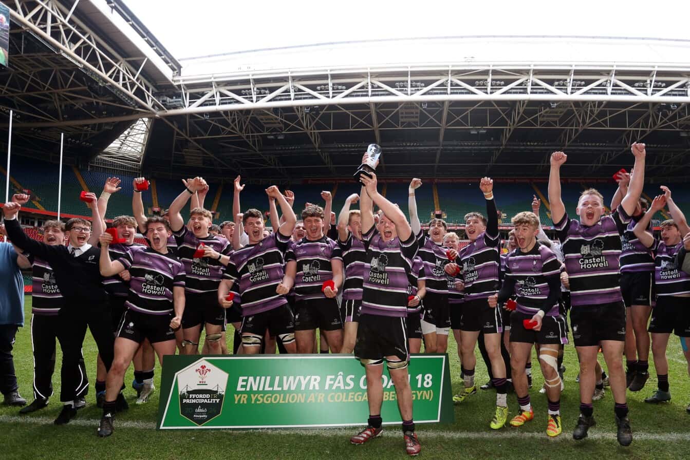 Welsh Rugby Union | Club & Community | Lewis boots Ysgol Bro Myrddin to ...
