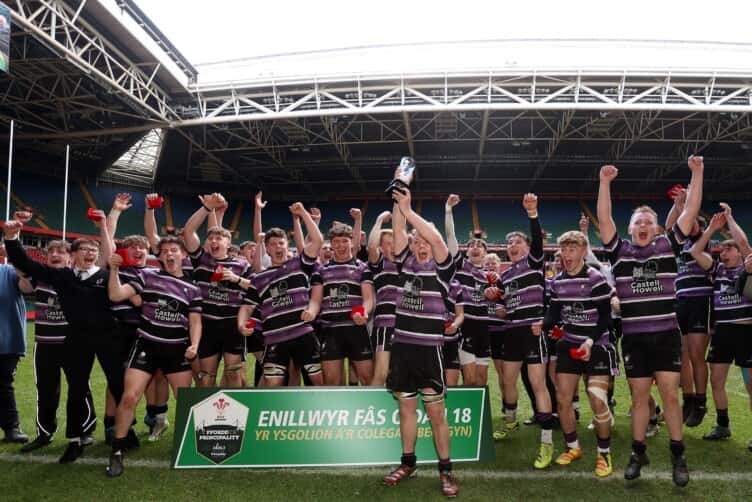 Welsh Rugby Union | Club & Community | Lewis boots Ysgol Bro Myrddin to ...