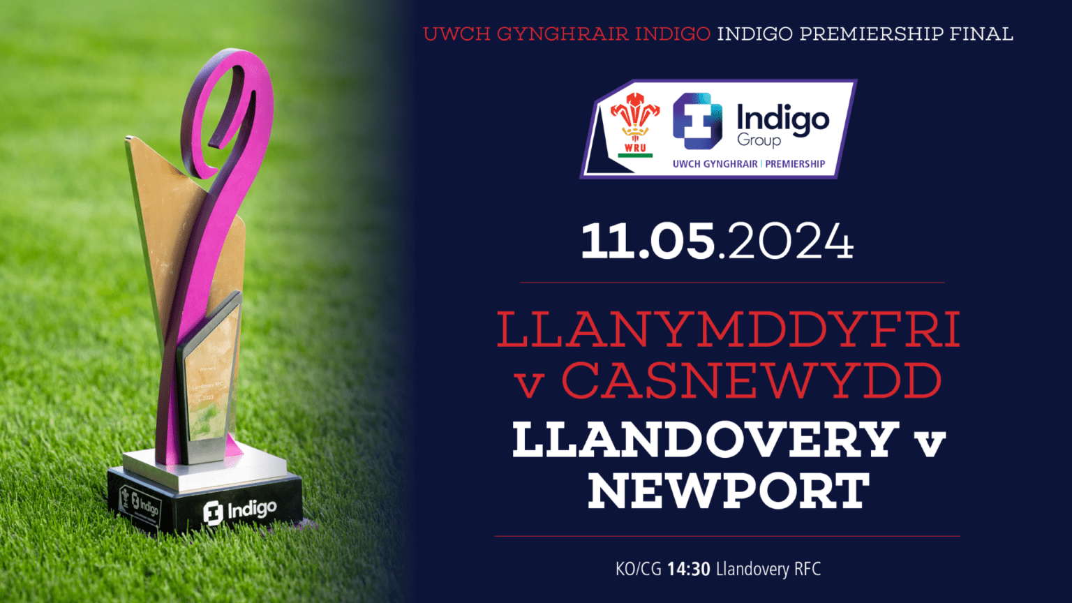 Welsh Rugby Union | Club & Community | Top two set for epic Indigo Prem ...